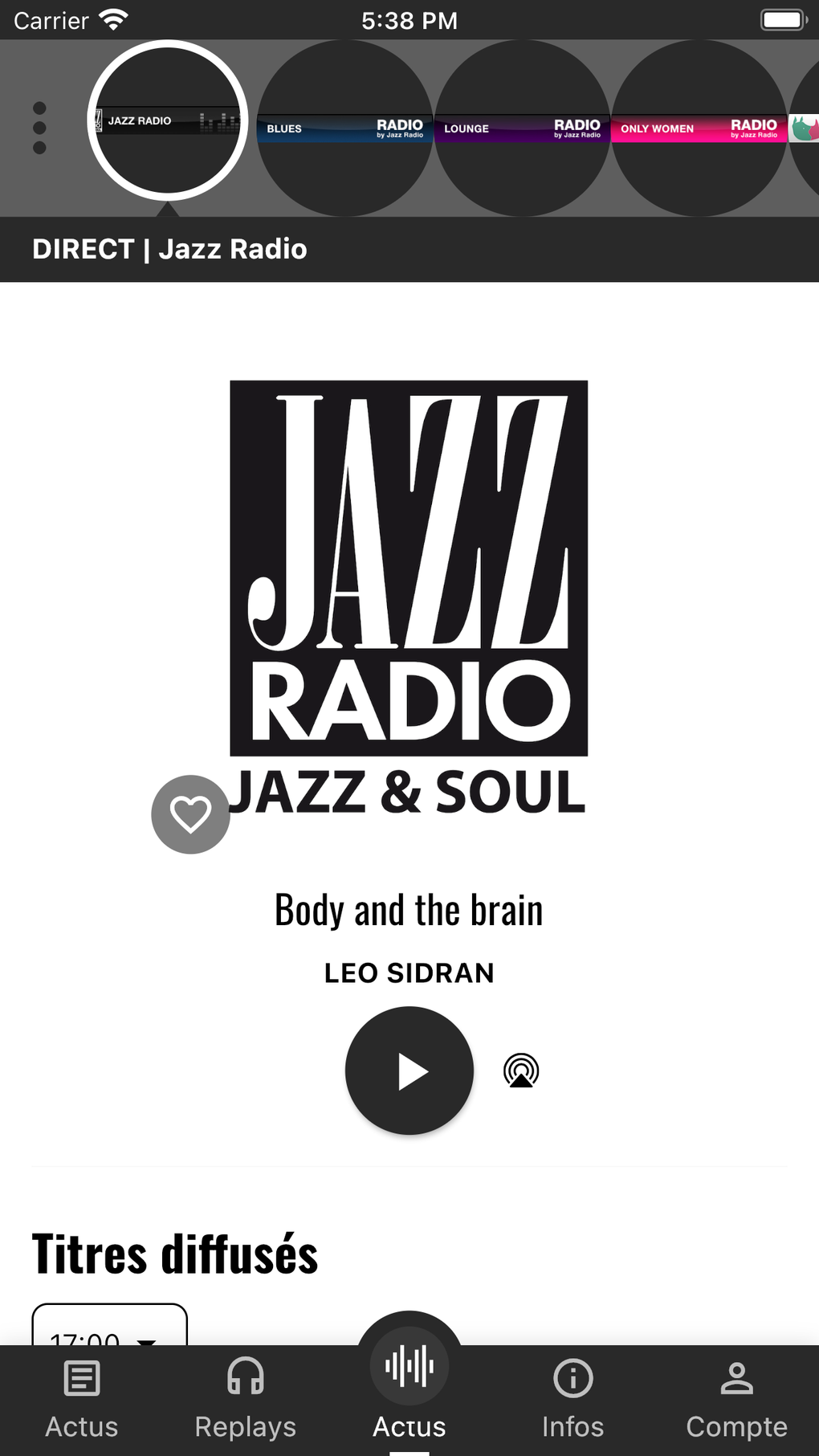 Jazz Radio para iPhone - Descargar