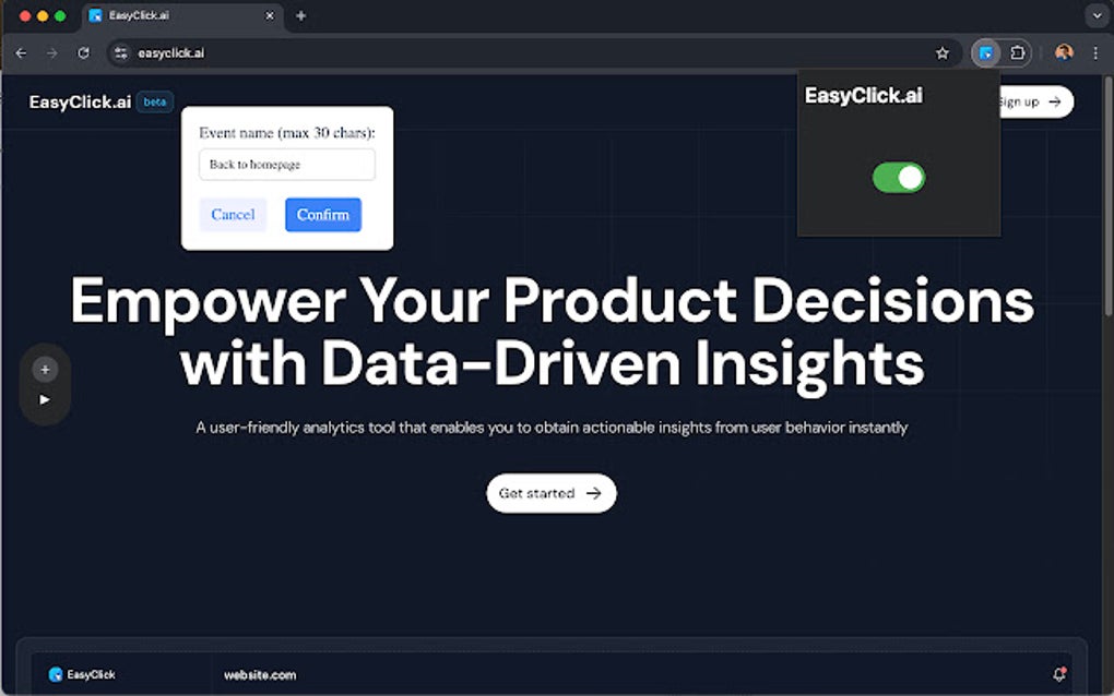 EasyClick.ai Google Chrome 용 - 확장 프로그램 다운로드