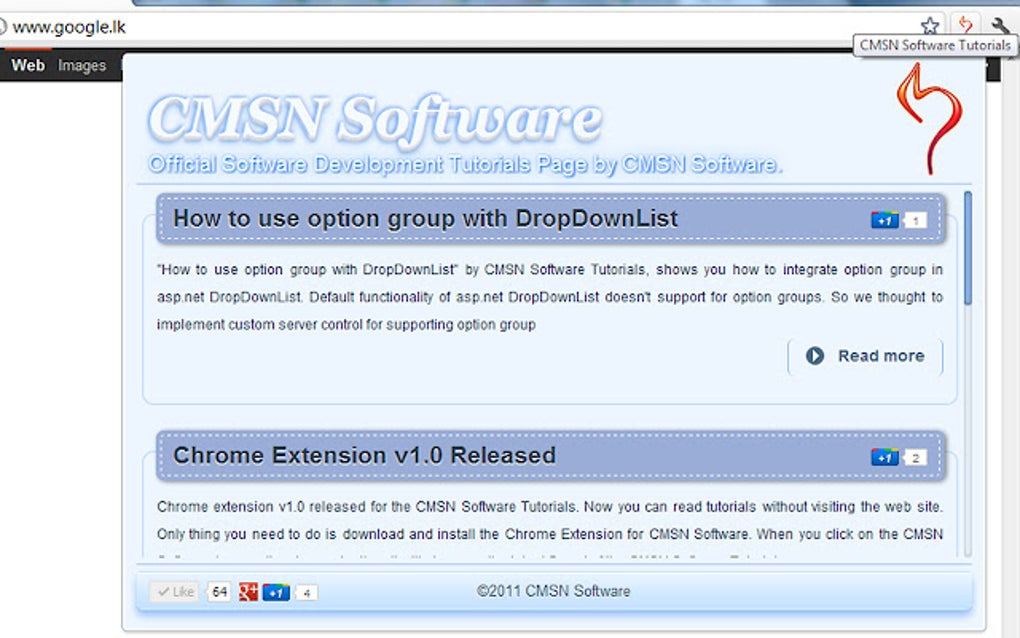 CMSN Software Tutorials para Google Chrome - Extensión Descargar