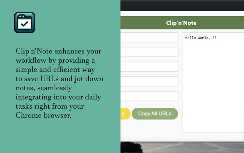 Clip'n'Note Google Chrome için - Eklenti İndir