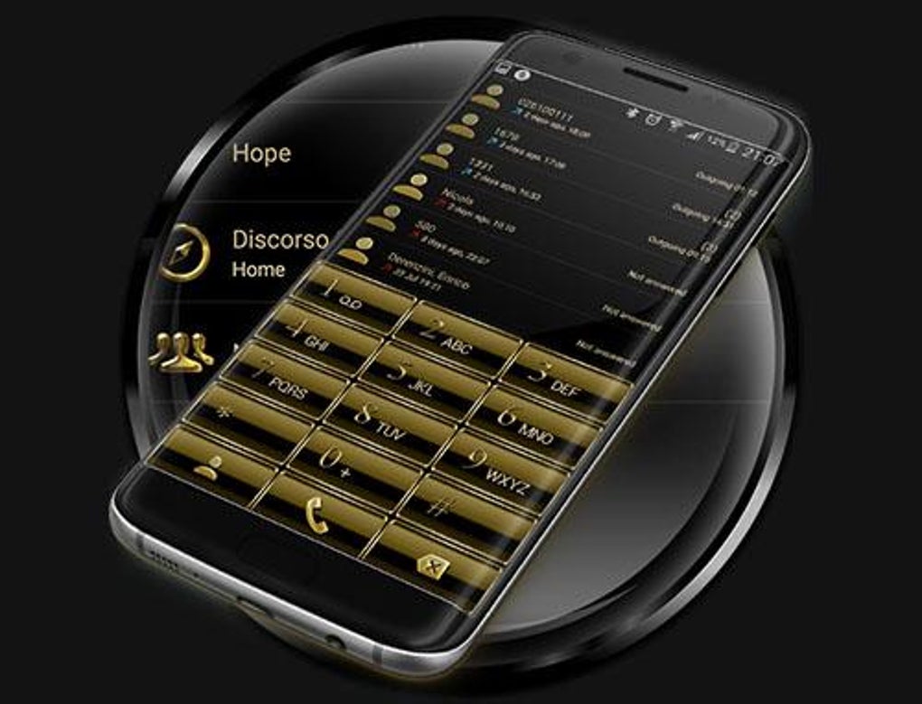 Dialer theme Frame Gold 2 APK for Android - Download