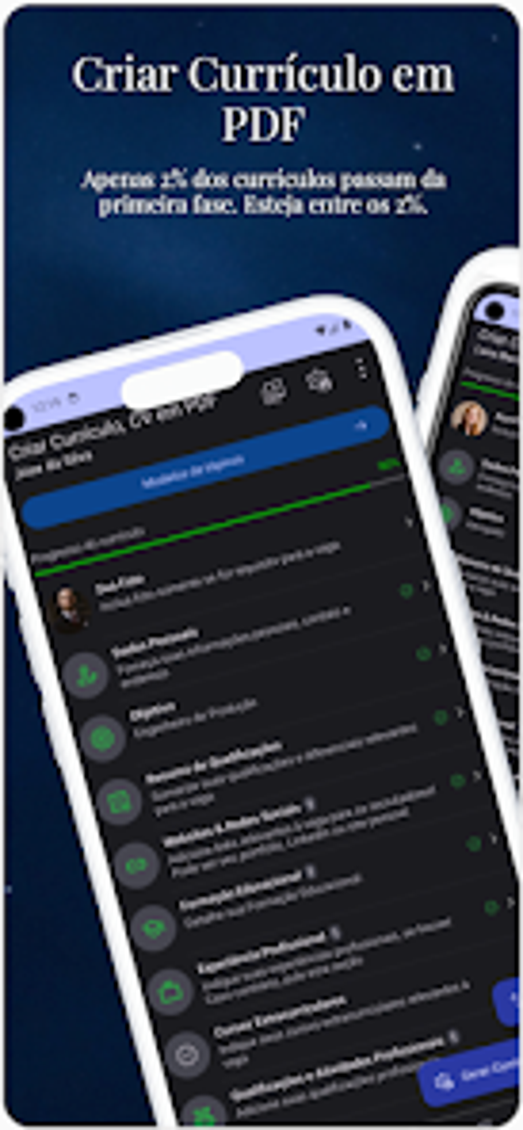Criar Currículo CV em PDF for Android - Download