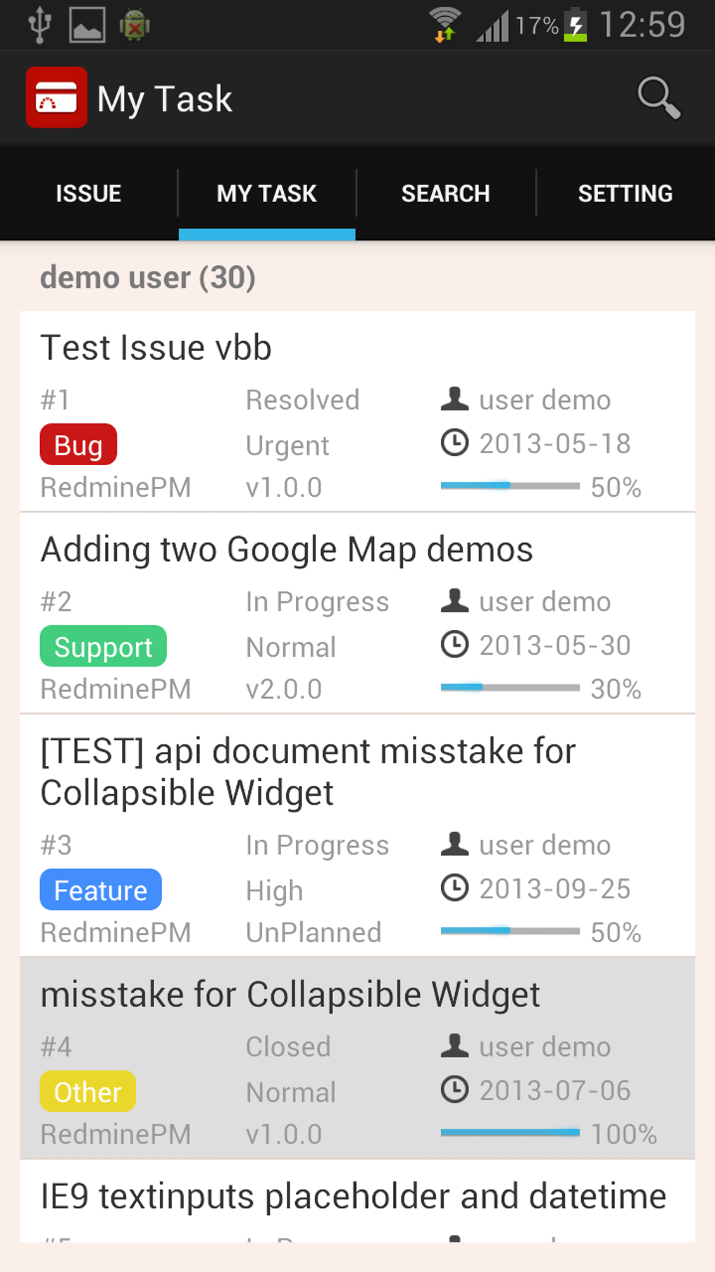 RedminePM - Redmine Client App para Android - Descargar