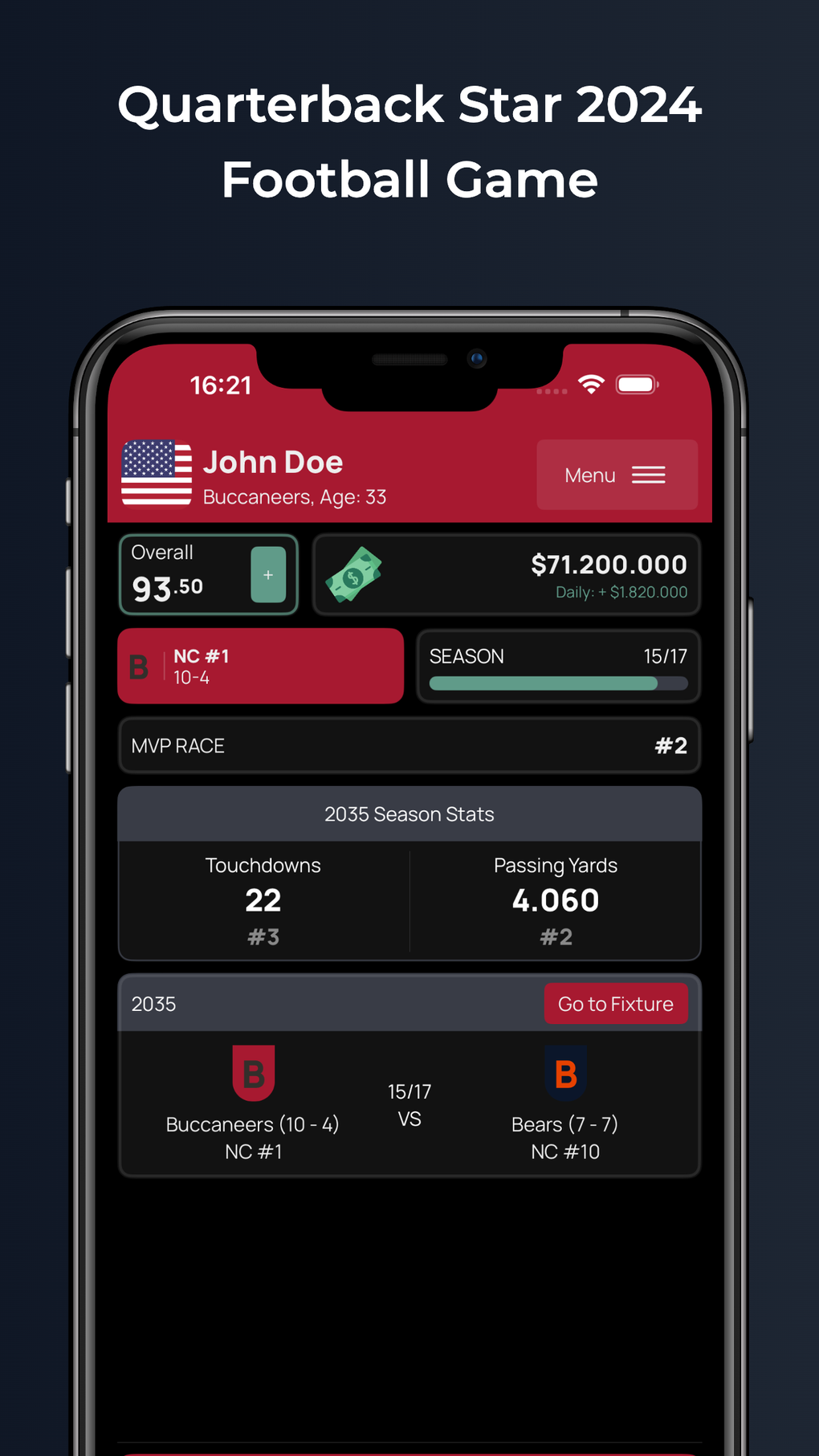 Quarterback Star Football 2024 for iPhone - Download