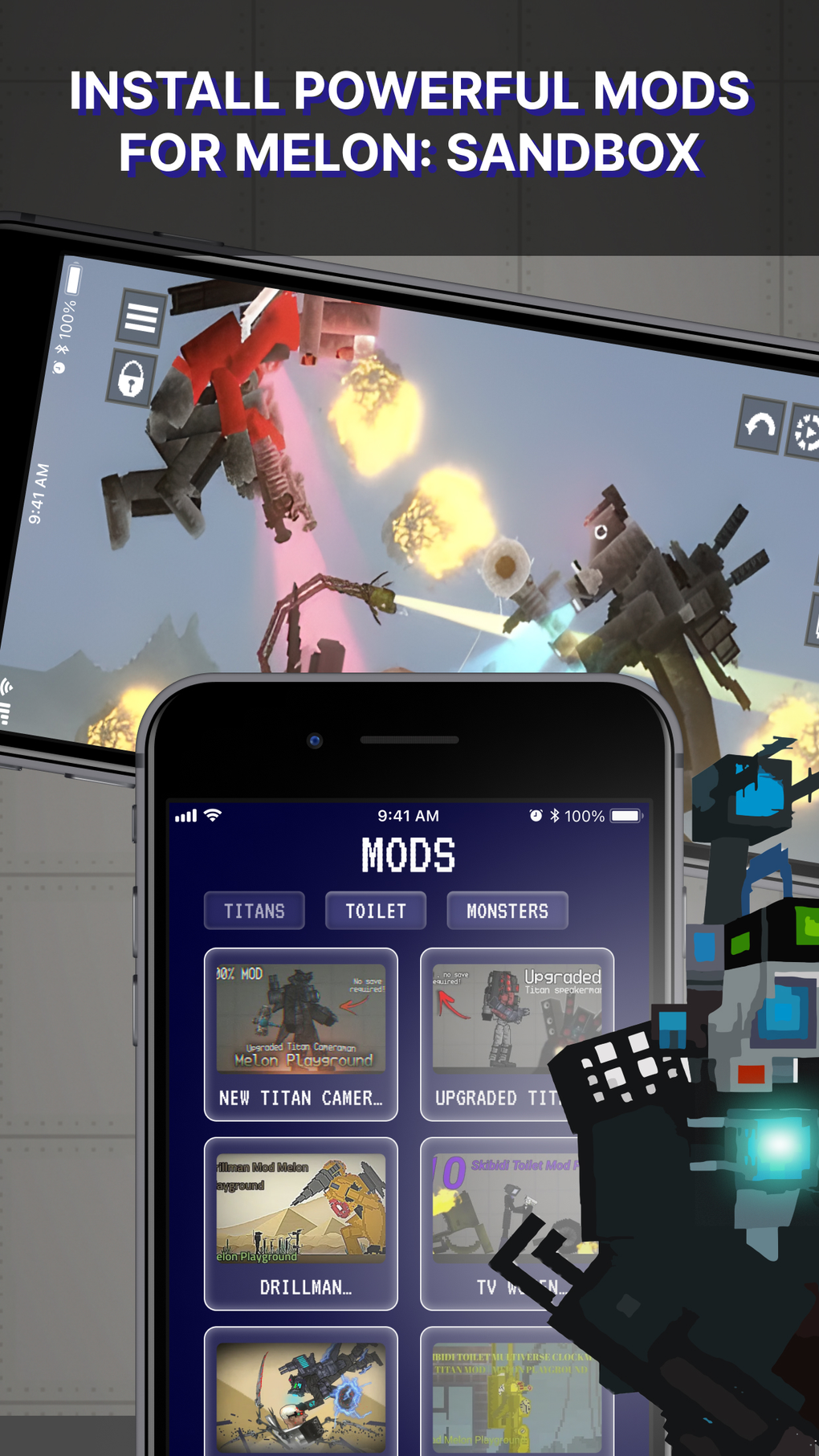 Cameraman Titan Melon: Sandbox for iPhone - Download