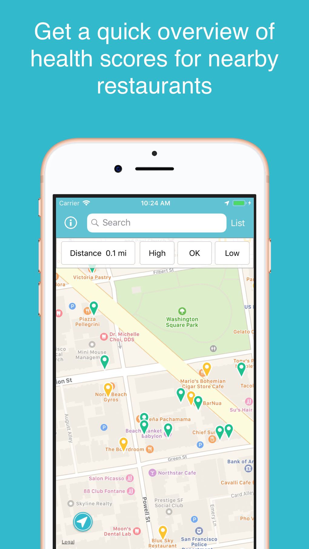 SF Restaurant Health Scores for iPhone - Download