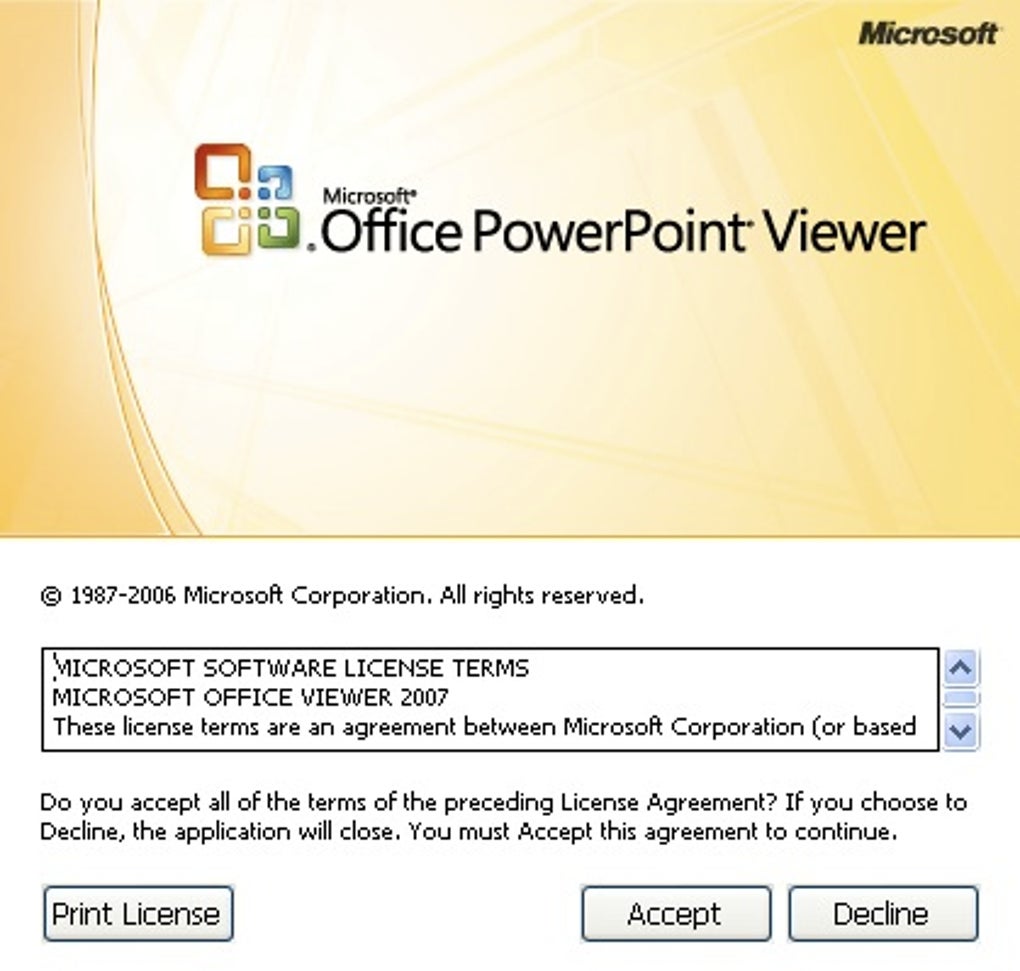 Microsoft PowerPoint Viewer 2007 ndir