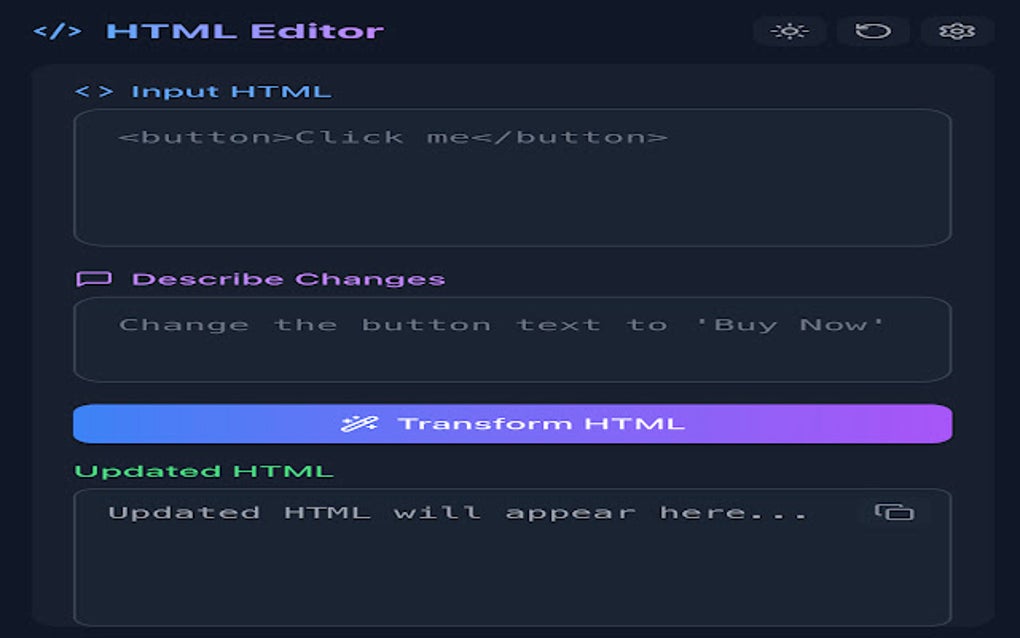 Ai Code Editor Google Chrome 용 - 확장 프로그램 다운로드