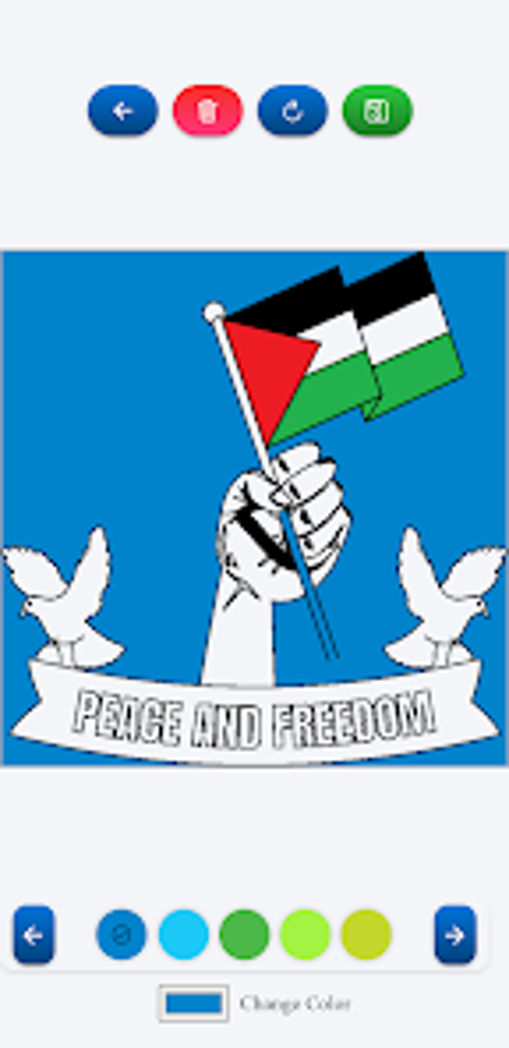 Palestine Flag Coloring Book for Android - Download
