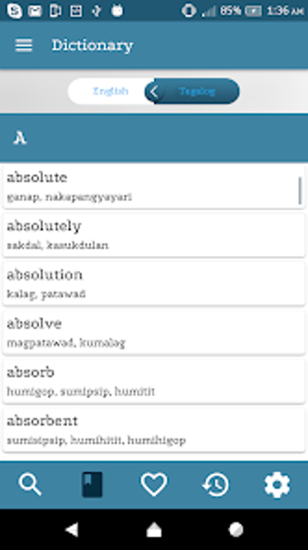 English To Tagalog Dictionary for Android - Download