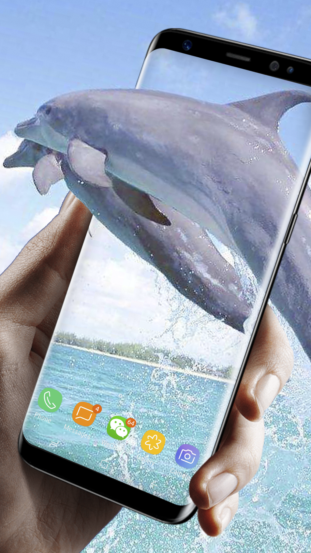 Lovely Dolphin Live Wallpaper for Android - Download