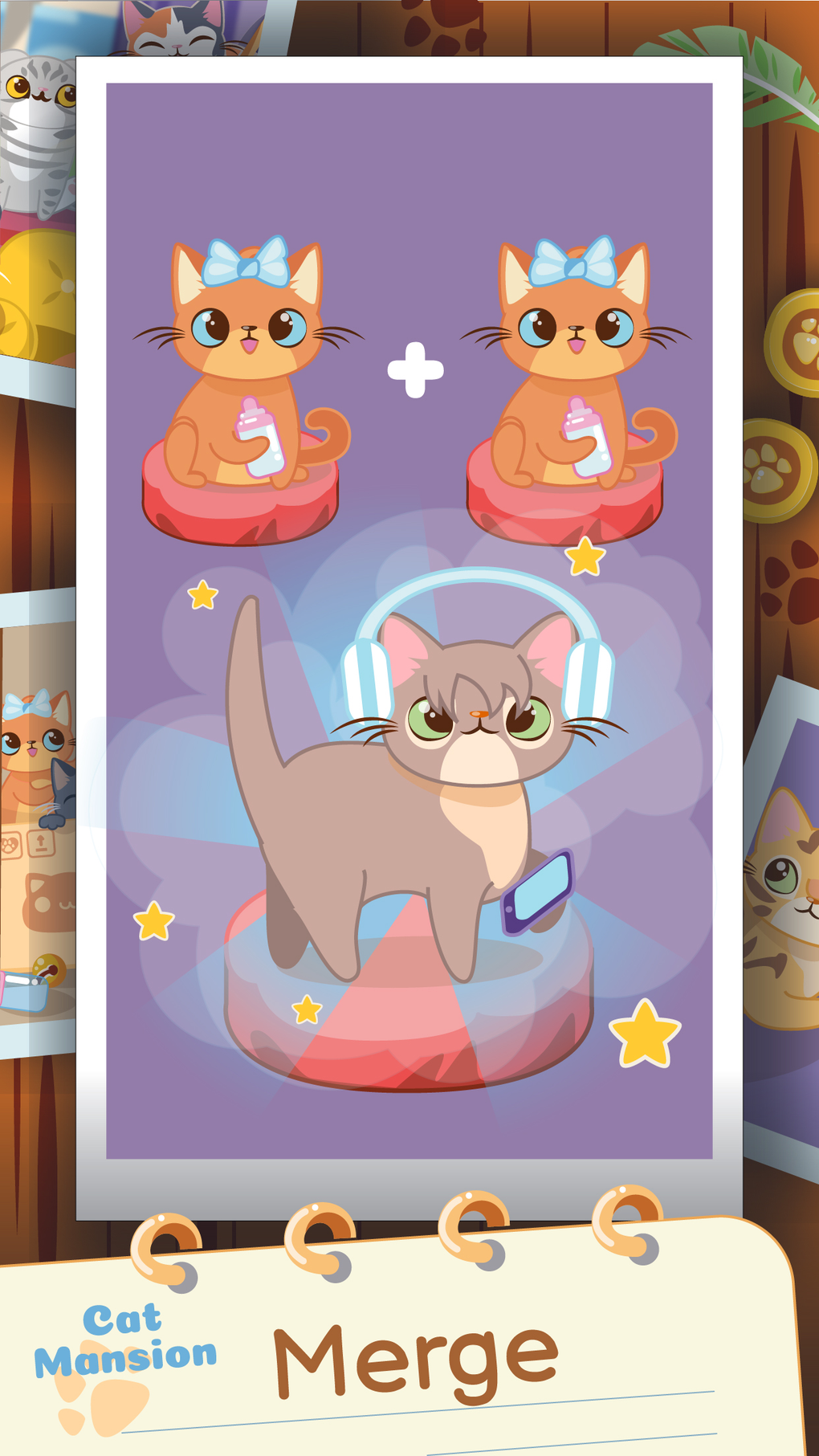 Cat Mansion - MergeMatch Game for iPhone - Download