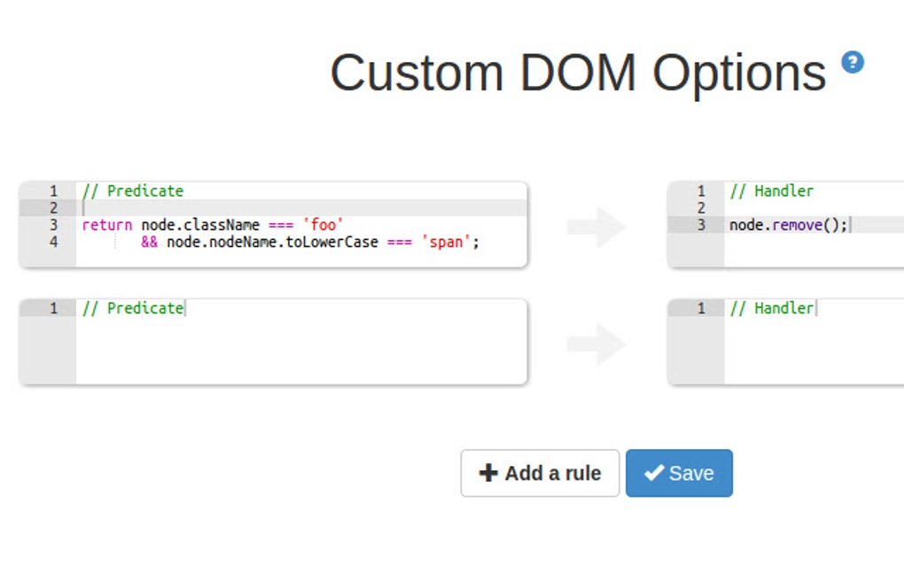 Custom DOM for Google Chrome - Extension Download