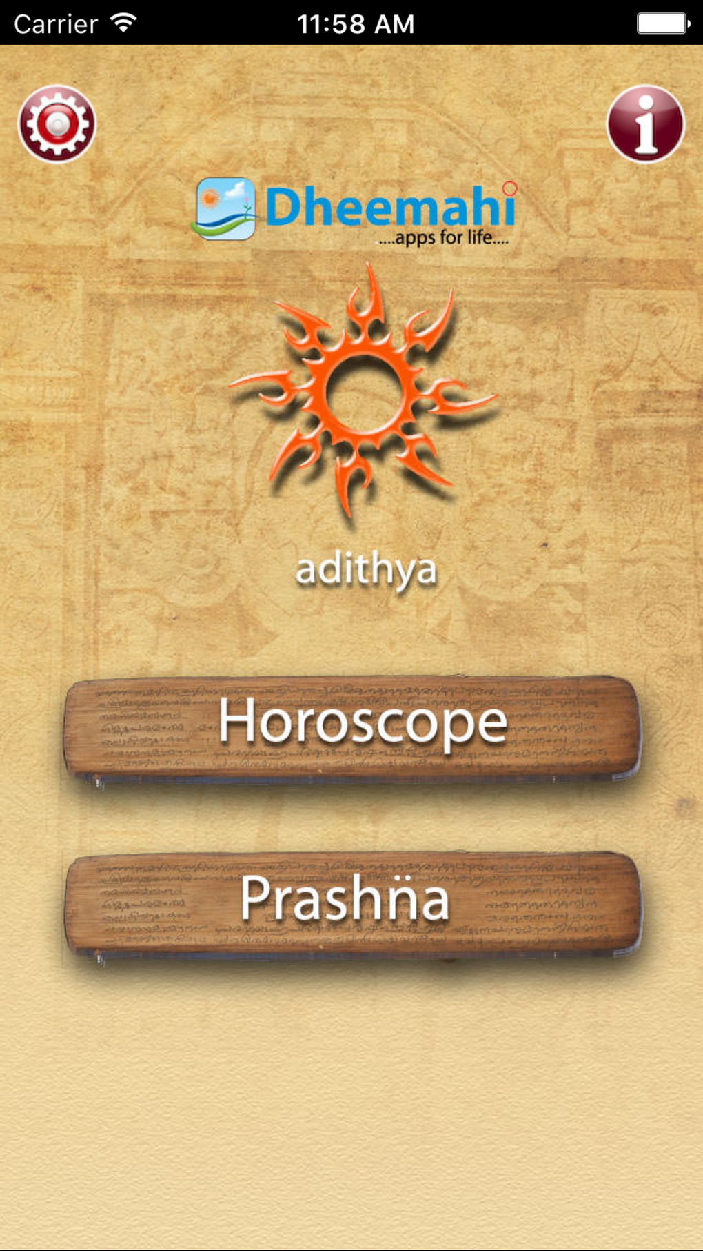 Adithya para iPhone - Descargar