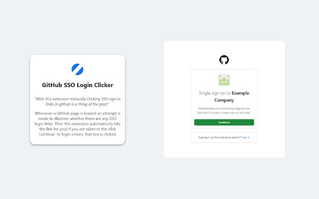 GitHub SSO Login Clicker pour Google Chrome - Extension Télécharger