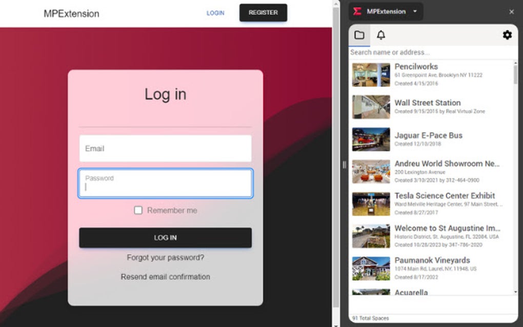 MPExtension QA: Matterport Sidepanel Toolbox Google Chrome için ...