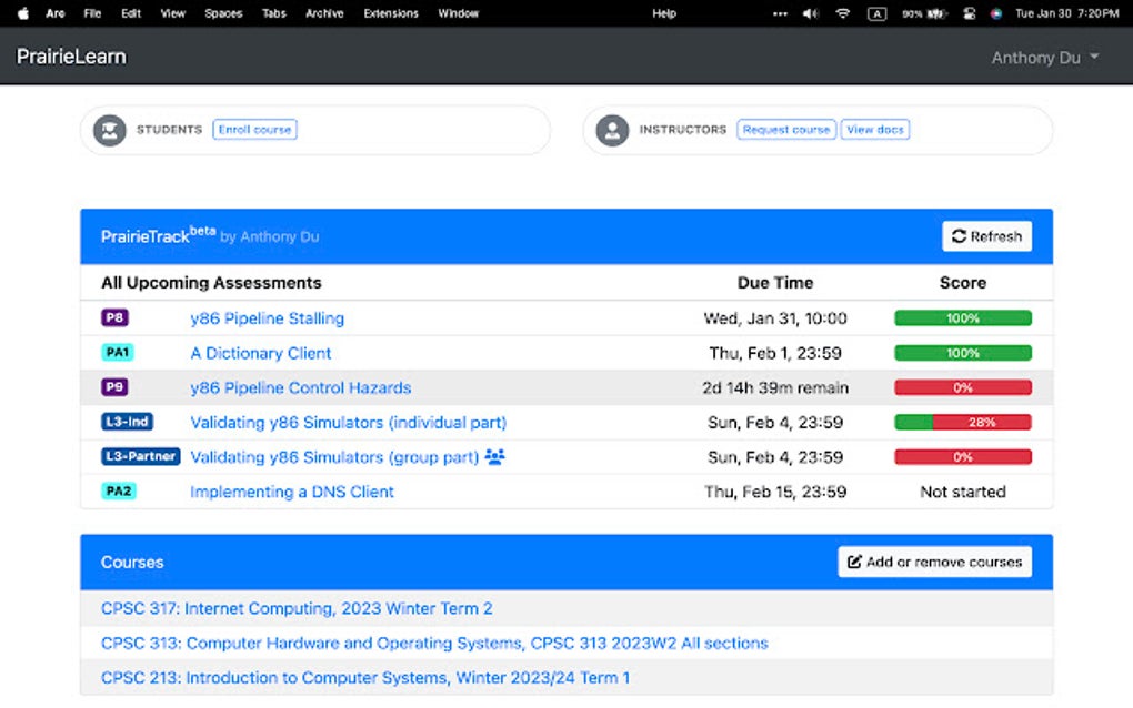 PrairieTrack - PrairieLearn Tracker Google Chrome 용 - 확장 프로그램 다운로드