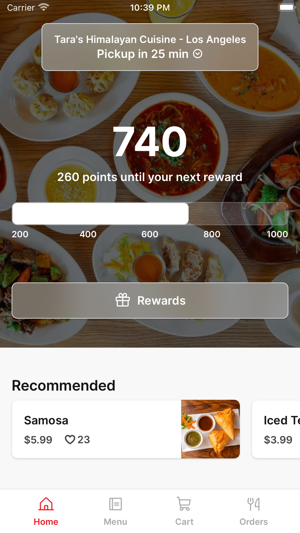 Taras Himalayan Indian Cuisine para iPhone - Descargar