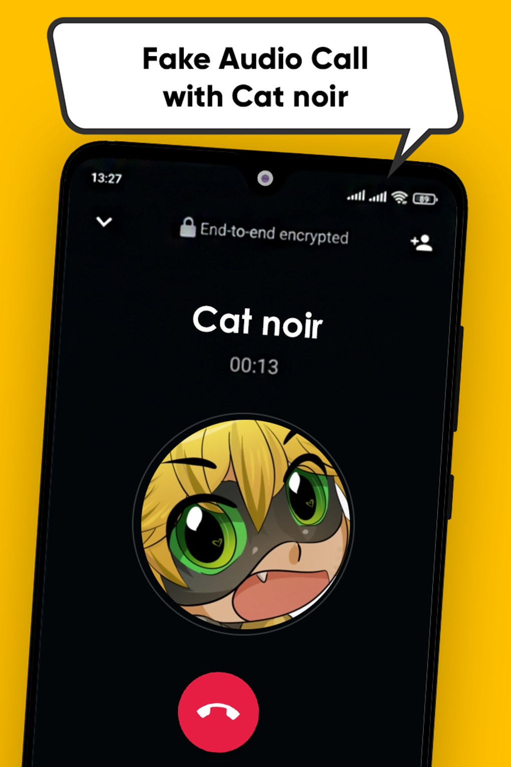 Black Cat fake call and chat para Android - Descargar