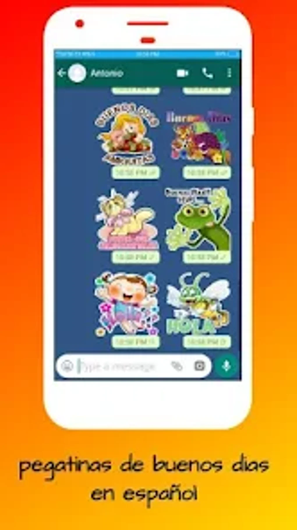 Pegatinas de Buenos Dias para Android - Descargar