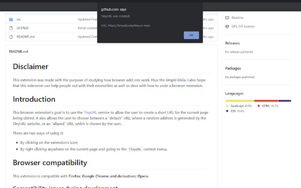 Tinyurl for Google Chrome - Extension Download