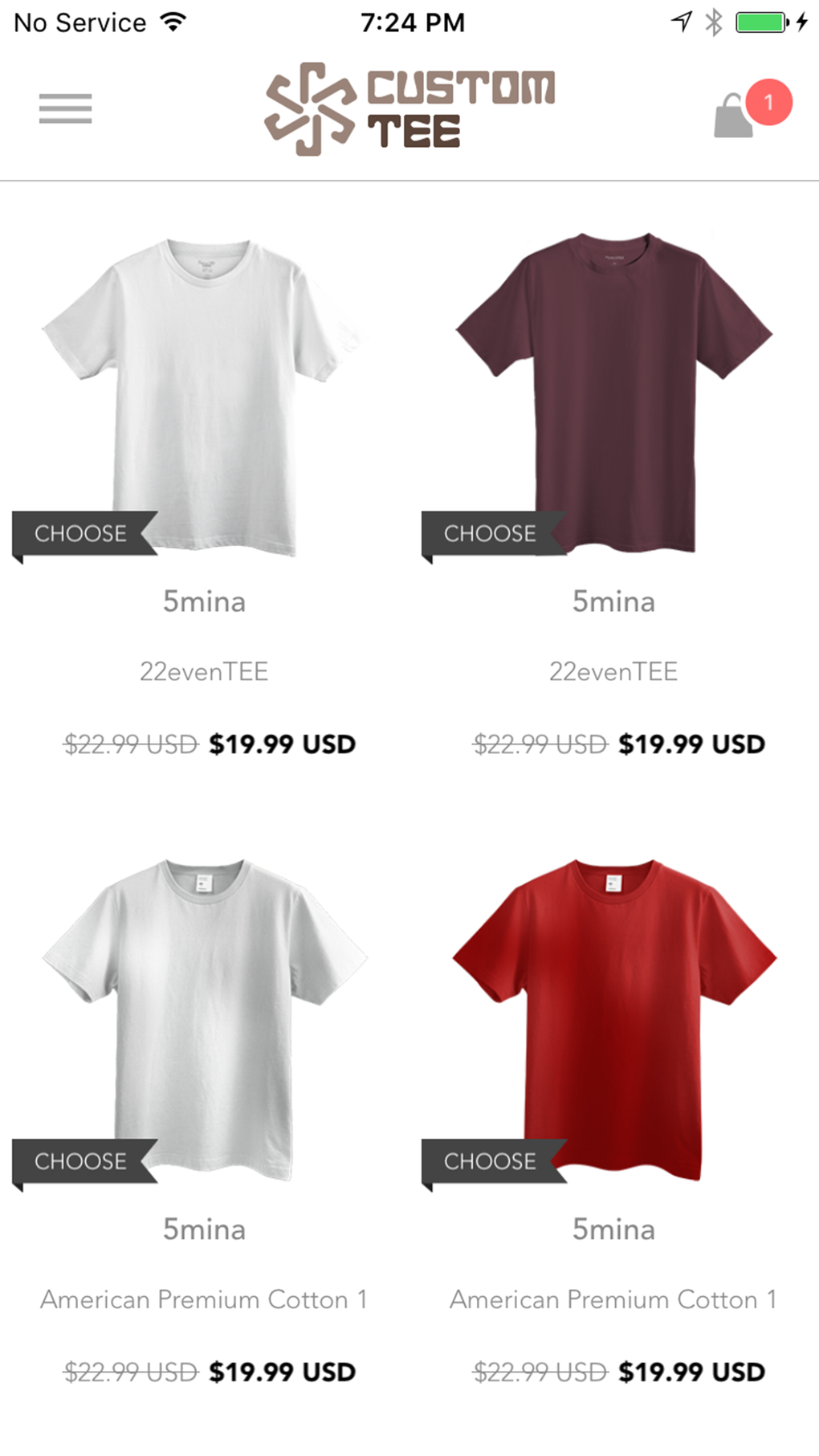 Custom Tees by 5mina for iPhone - Download