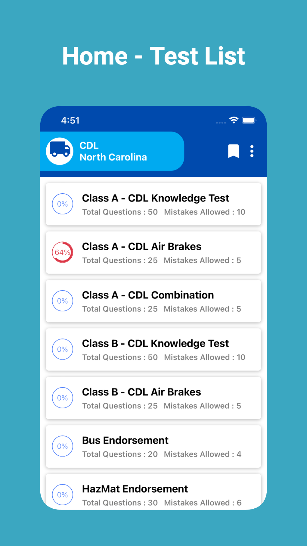 NC CDL Prep Test for iPhone - Download