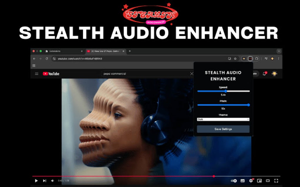 Stealth Audio Enhancer สำหรับ Google Chrome - ส่วนขยาย ดาวน์โหลด