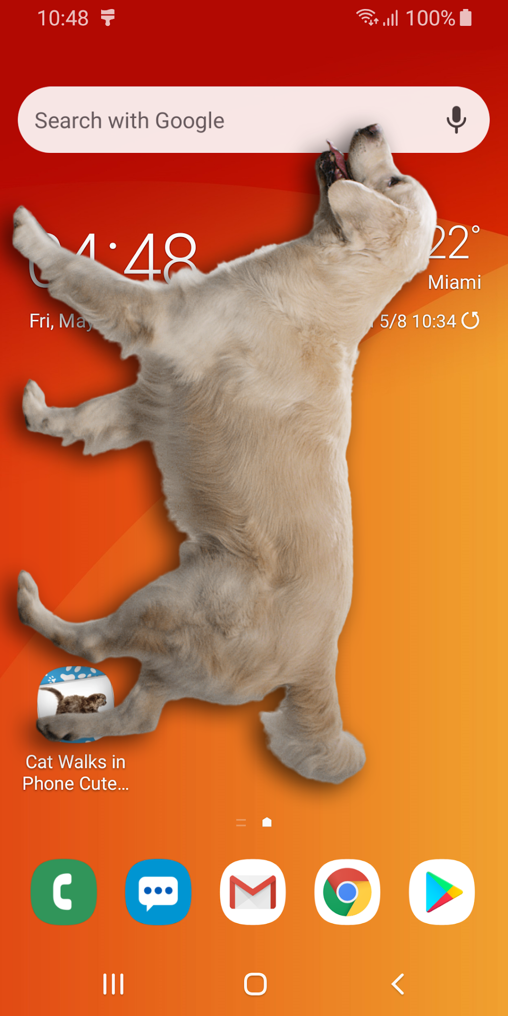 Dog on Screen Woof Woof Joke for Android - Download