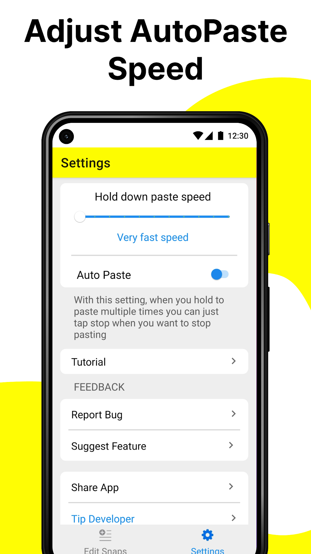 AutoSnap: Auto Paste Keyboard for Texts Emojis for Android - Download
