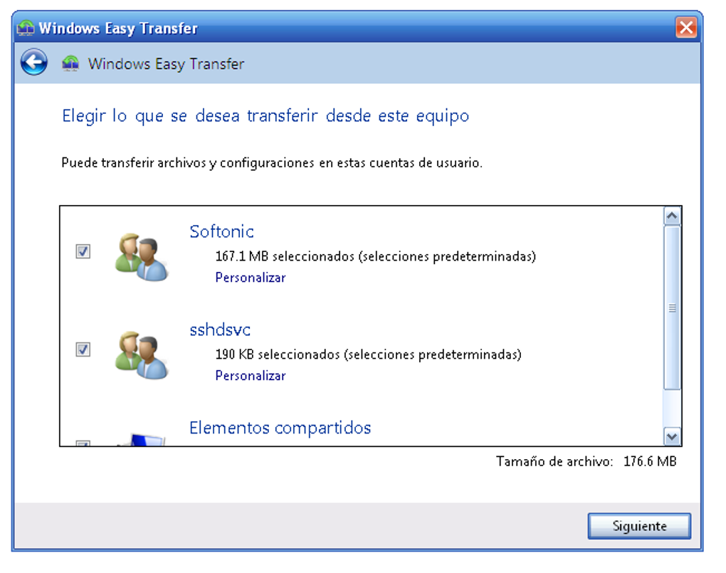 Windows 7 Easy Transfer (Windows) - Descargar