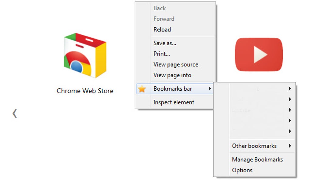 Context Bookmarks para Google Chrome - Extensión Descargar