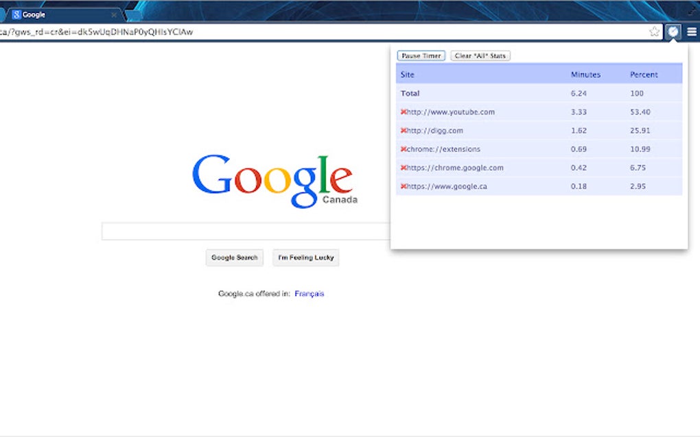 Time Tracker para Google Chrome - Extensión Descargar