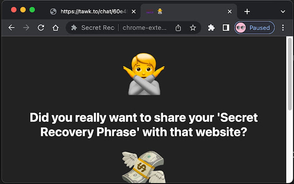 Secret Recovery Phrase Watcher for Google Chrome - Extension Download