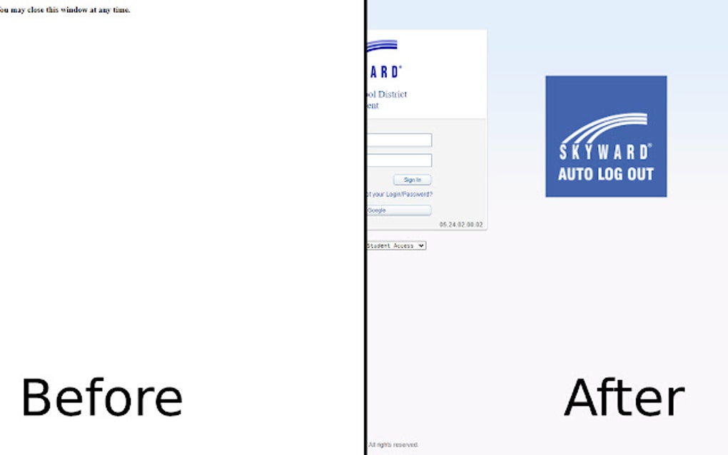 SkywardAutoLogOut for Google Chrome - Extension Download