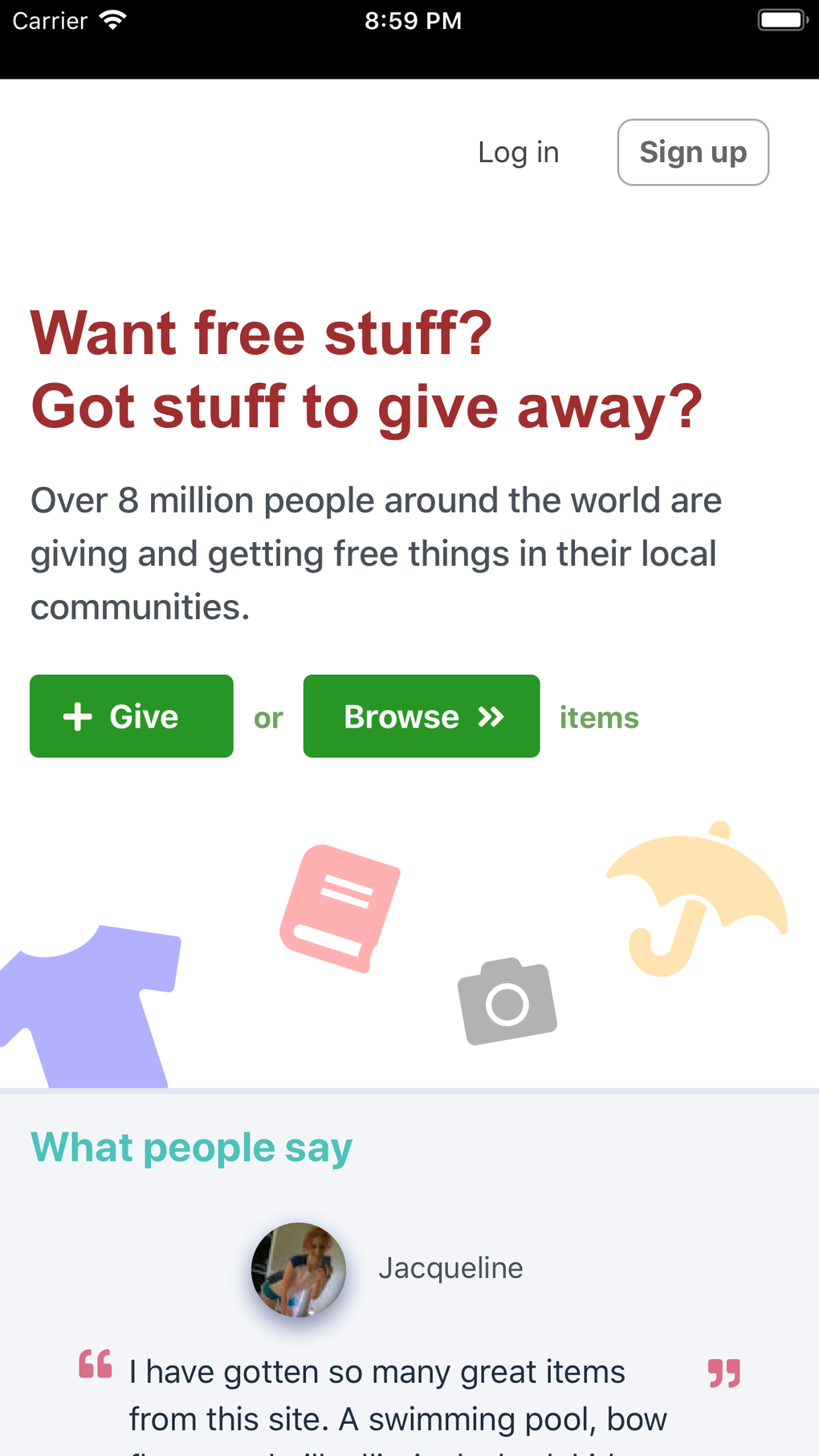 Freecycle trash nothing for iPhone - Download