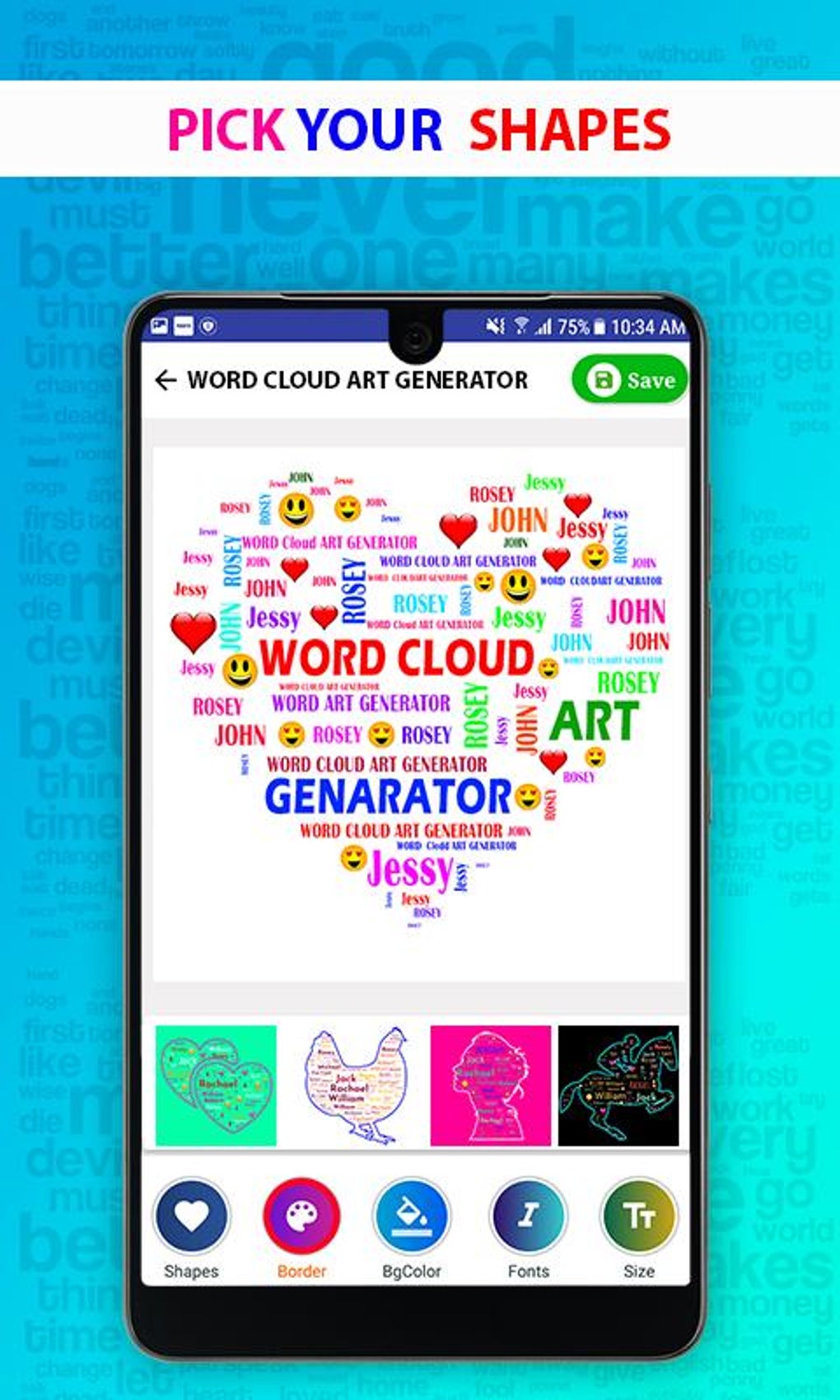 Word Cloud Art Generator for Android - Download