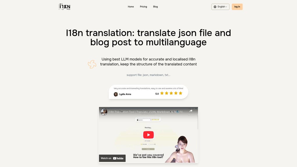 i18n Translation Tool for AI text & writing: review, features & use cases