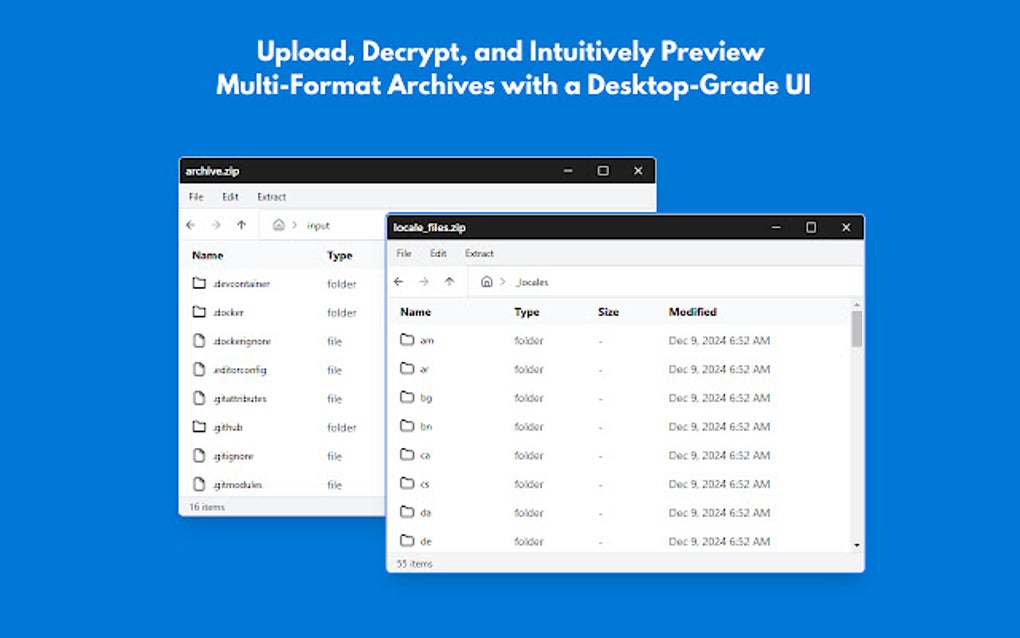 File Unzipper Google Chrome 용 - 확장 프로그램 다운로드