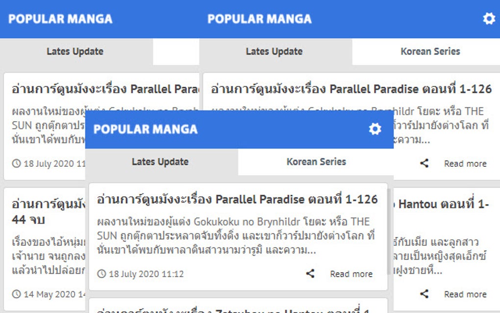 Popular Manga - Latest News Update para Google Chrome - Extensión Descargar