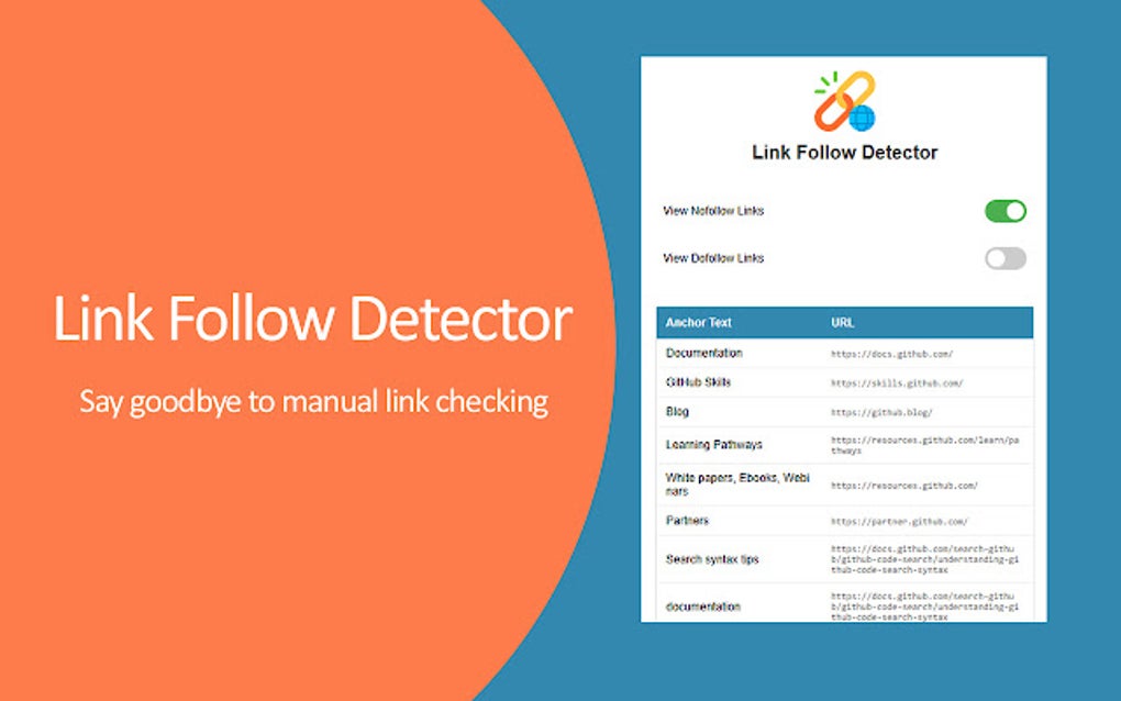 Link Follow Detector สำหรับ Google Chrome - ส่วนขยาย ดาวน์โหลด
