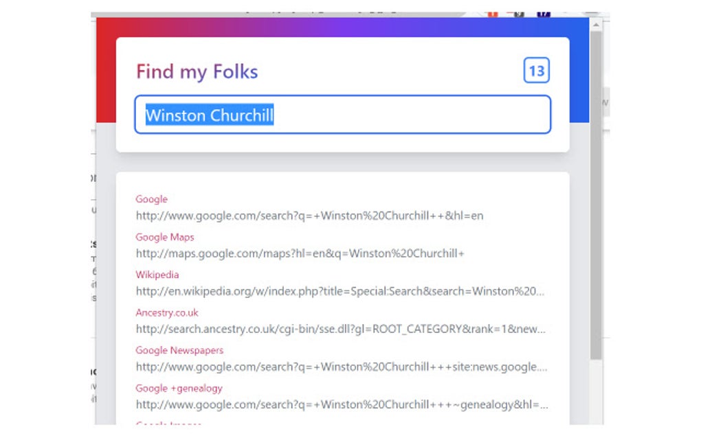 Find your Folk for Google Chrome - Extension Download