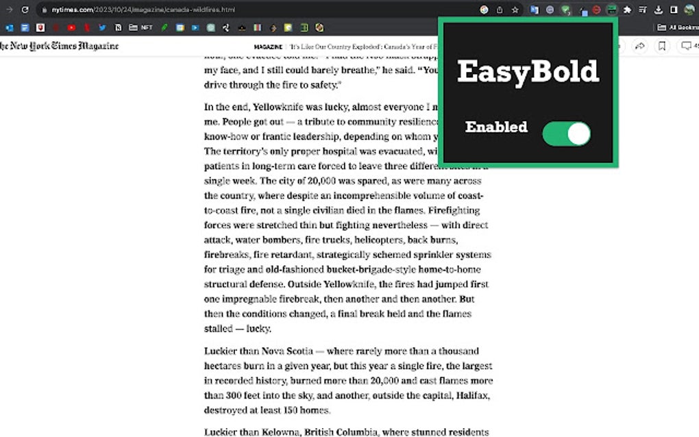 Easy Bold Reader for Google Chrome - Extension Download