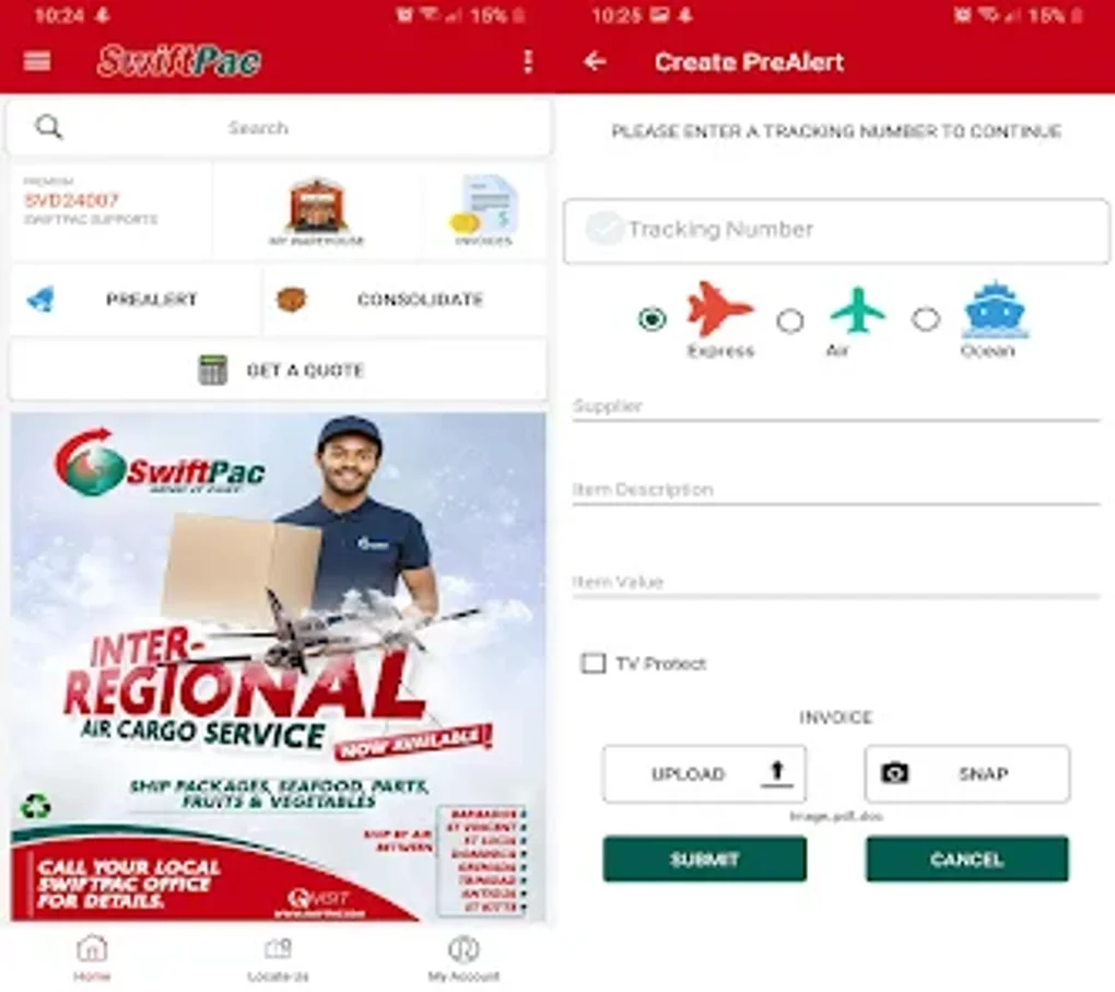 Swiftpac: International Shippi for Android - Download