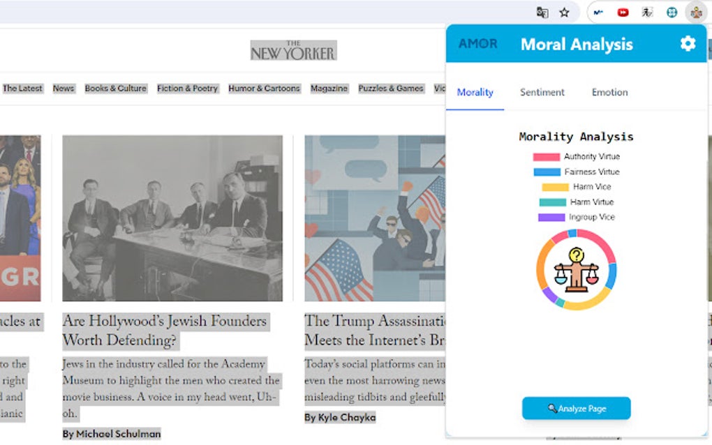Moral analysis - GSI para Google Chrome - Extensión Descargar