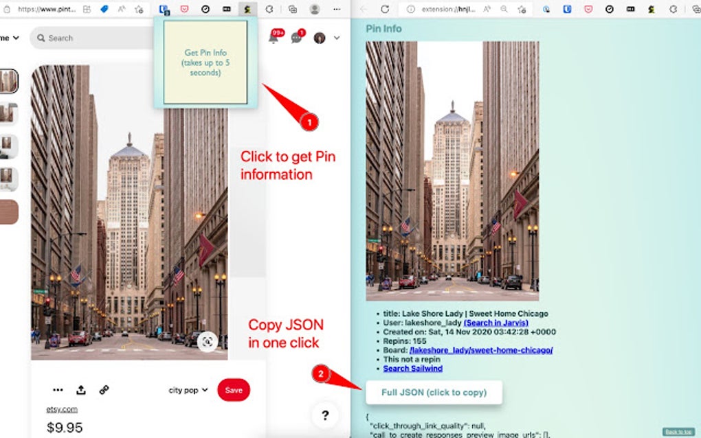 Pin Helper para Google Chrome - Extensión Descargar