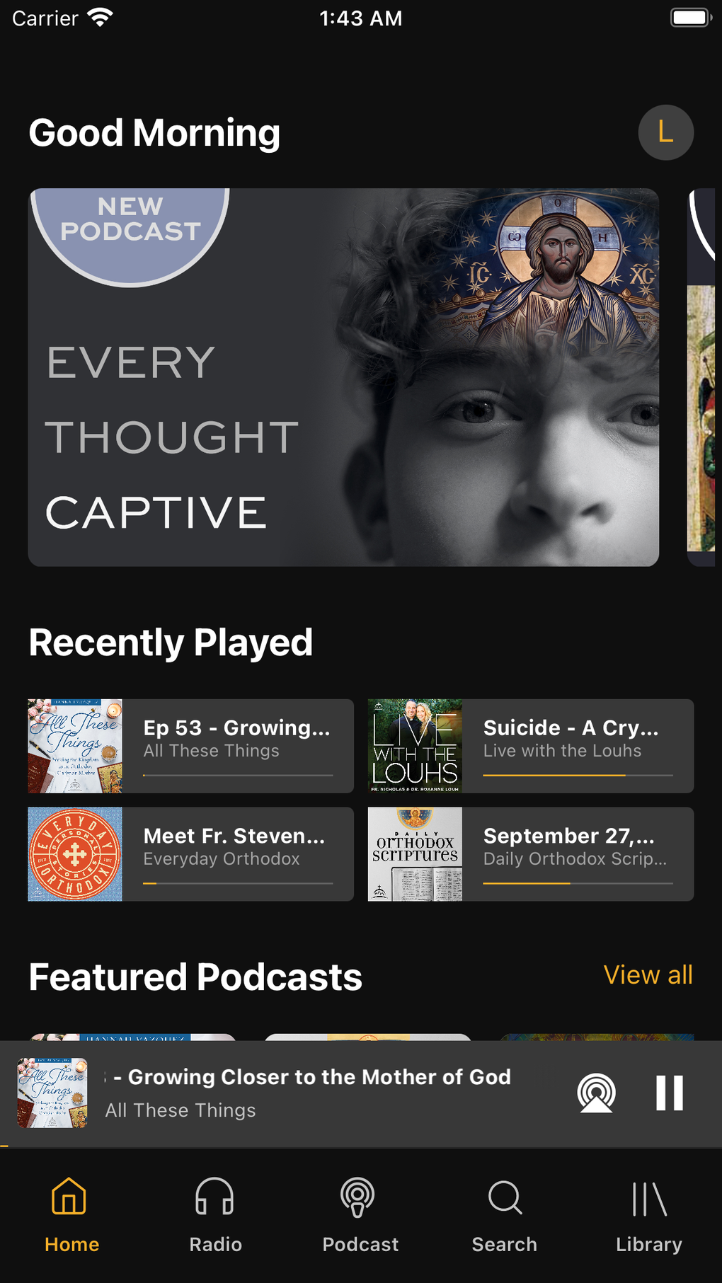 iPhone 용 Ancient Faith Radio App - 다운로드