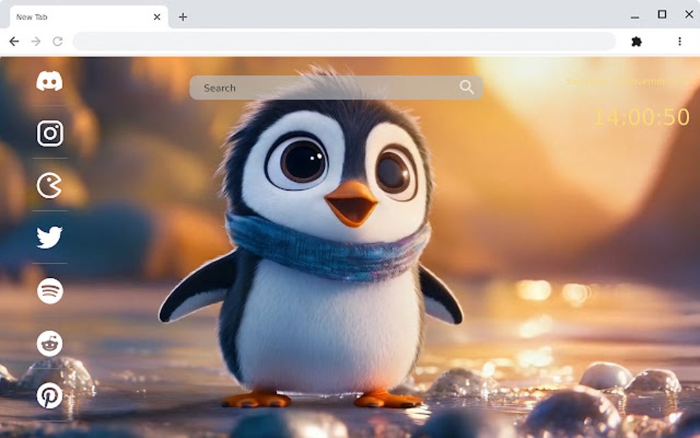 Baby Penguin - A Cute Companion for Your Browser! Google Chrome 용 - 확장 ...
