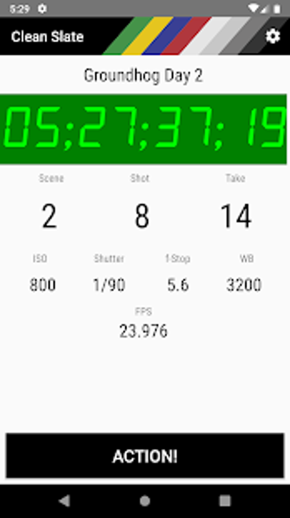 Clean Slate Clapperboard for Android - Download