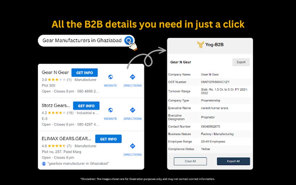 Yog B2B - Generate Business Leads for Google Chrome - Extension Download